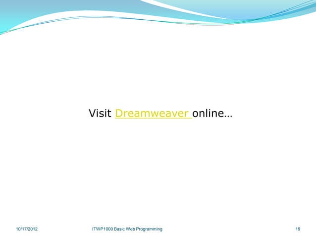 Dreamweaver | PPTX