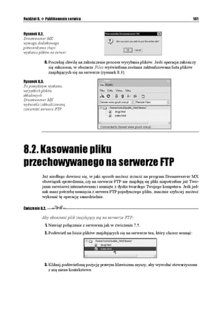 Dreamweaver MX. Ćwiczenia | PDF