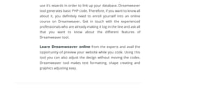 Dreamweaver the most popular web designing tool and its features | PPT