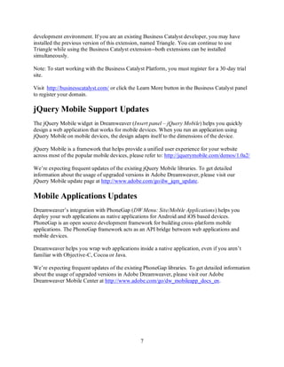 Dreamweaver cs5.5 read me | PDF