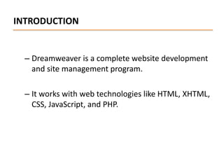 Dreamweaver cs6 | PPTX