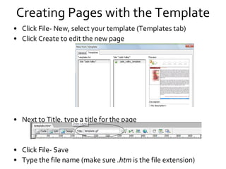 Dreamweaver Notes | PPT