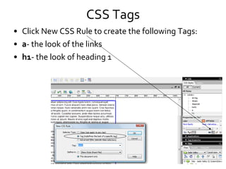 Dreamweaver Notes | PPT