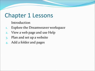 Dream weaver ppt | PPT
