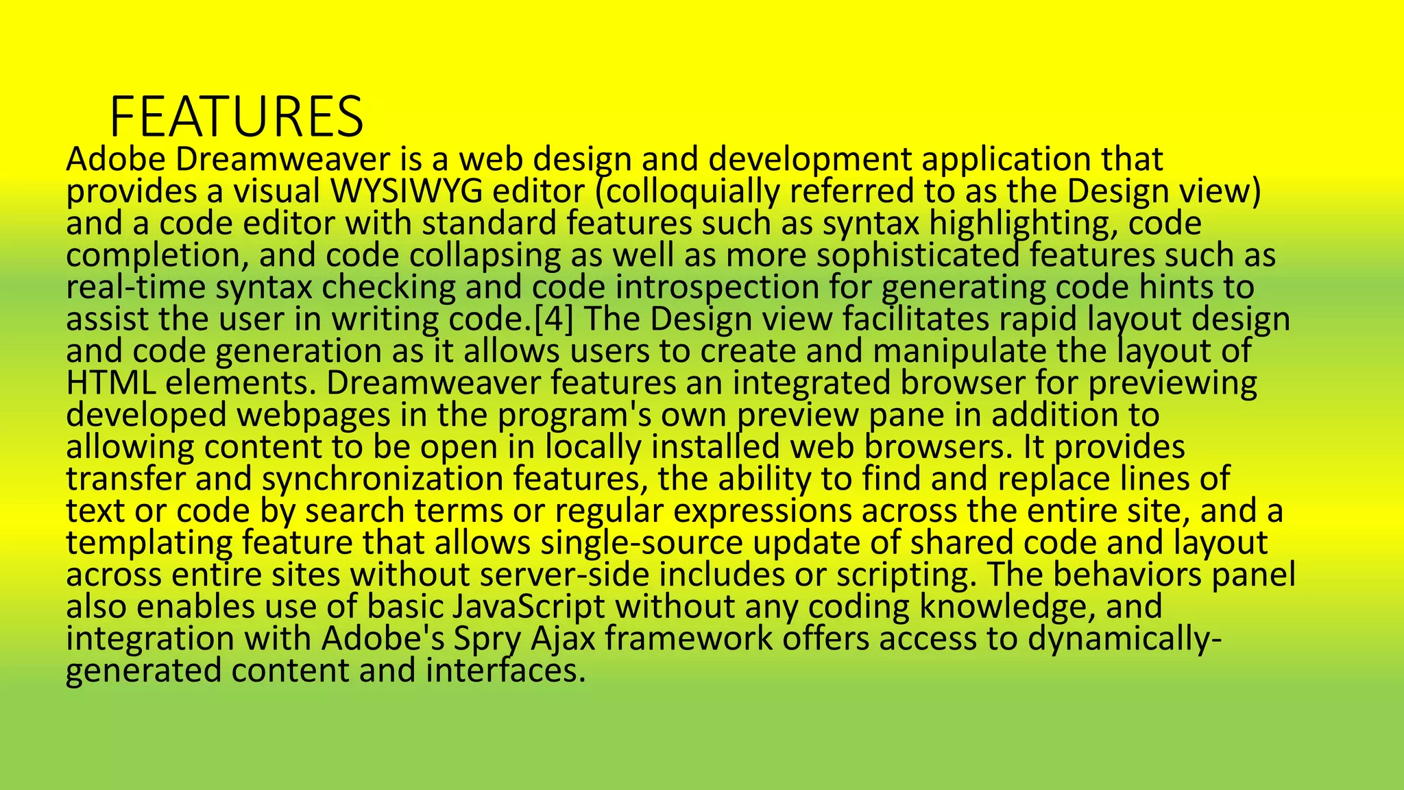 Dreamweawer | PPTX