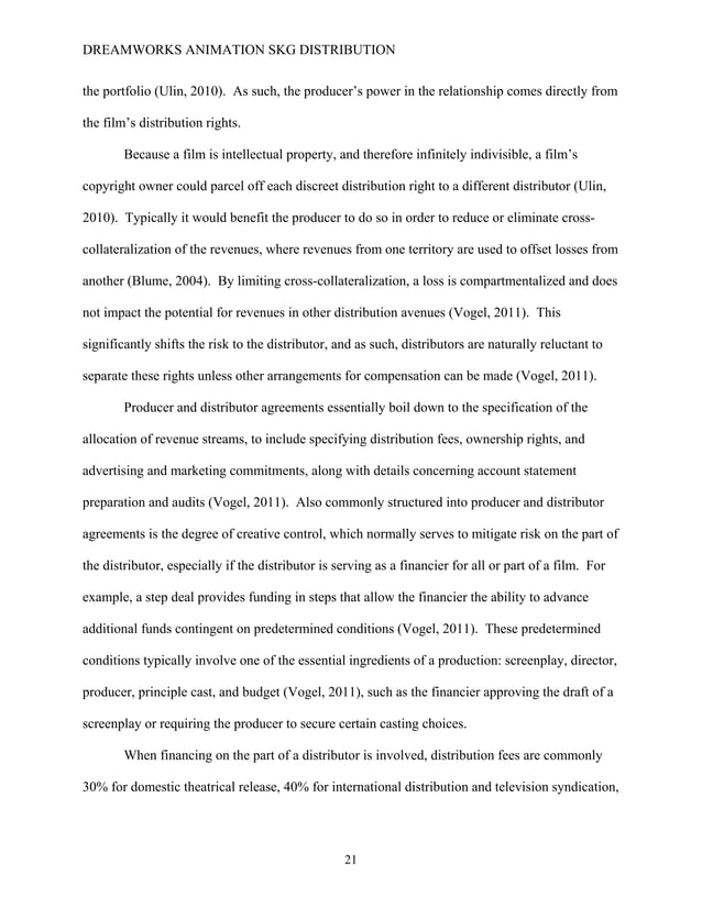 DreamWorks Animation SKG Distribution Capstone Project | PDF | Computer ...