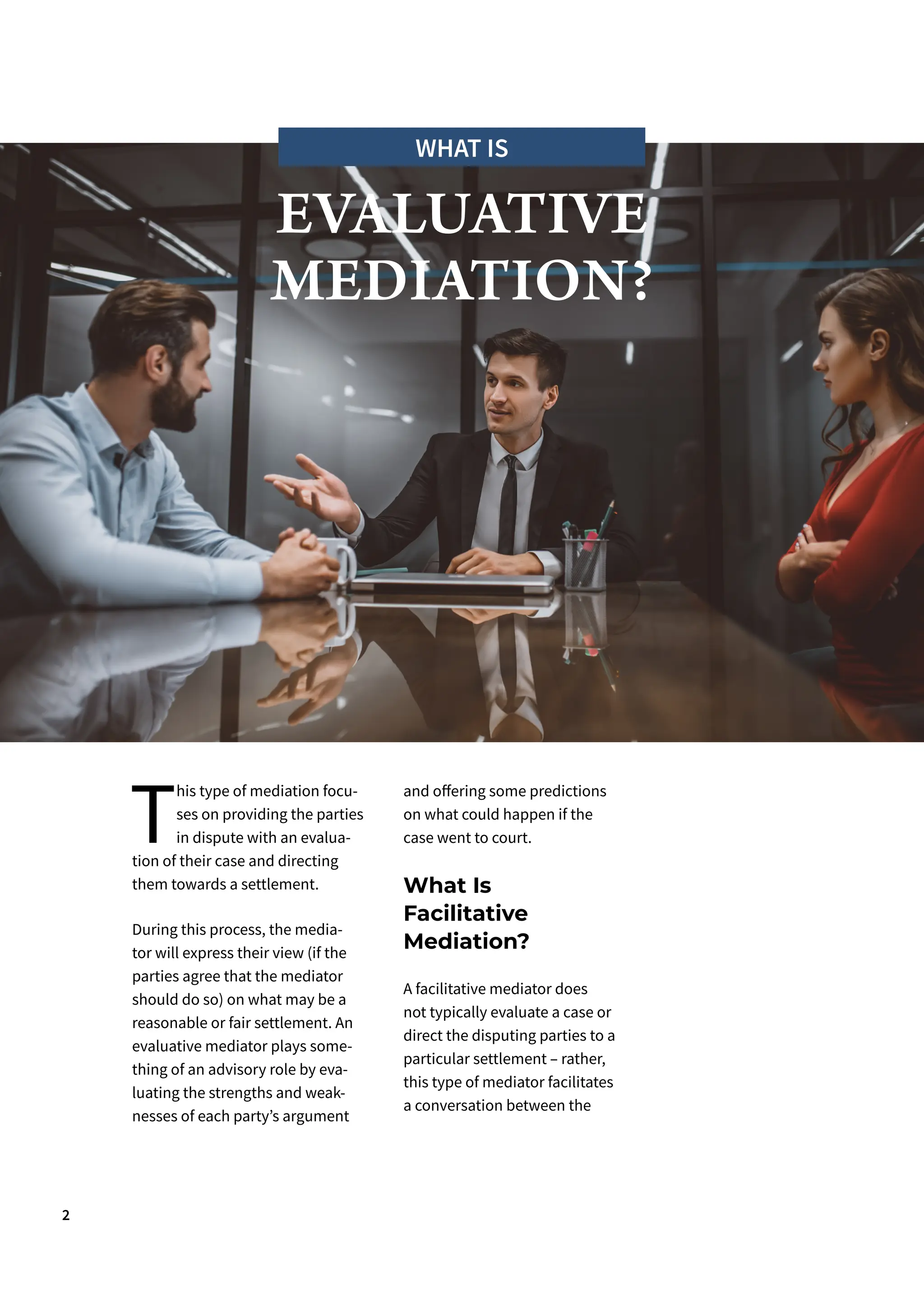 What Is Evaluative Mediation Pdf