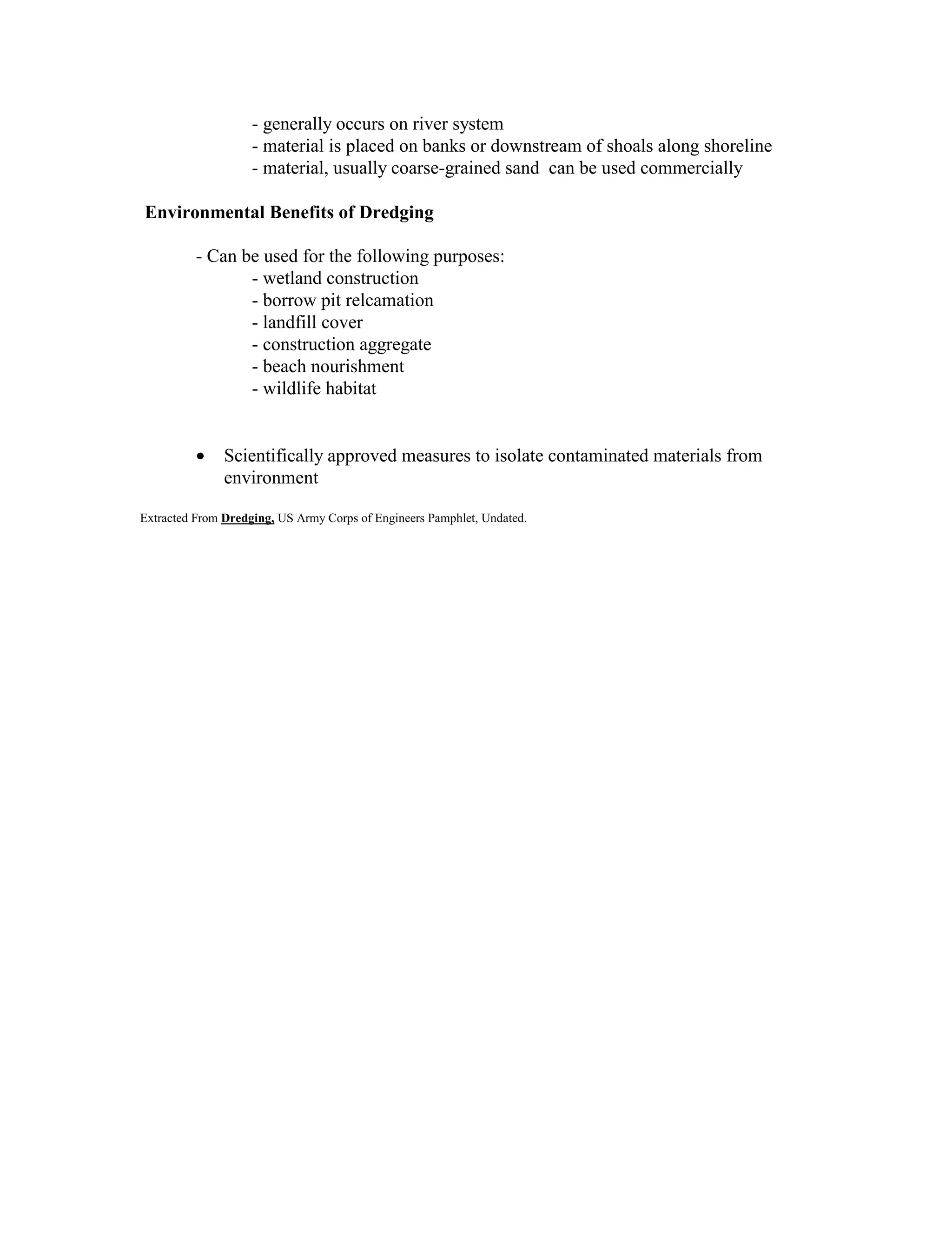 Dredging facts | PDF