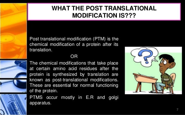 Post Translational Modifications