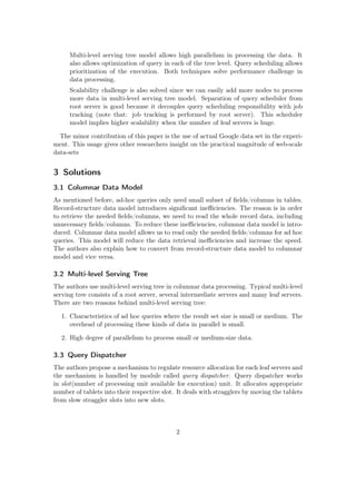 Dremel Paper Review | PDF | Databases | Computer Software and Applications