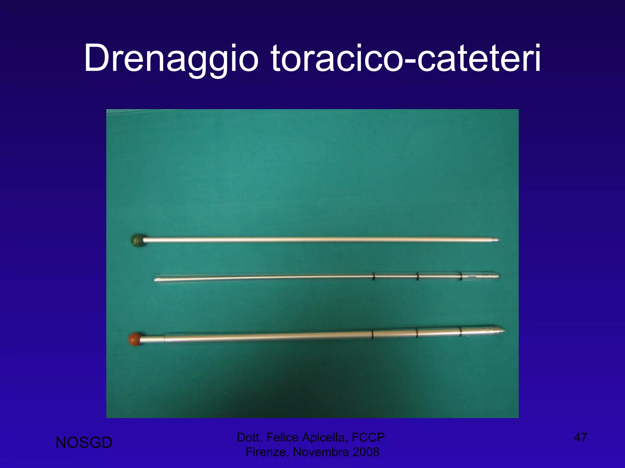 Il drenaggio toracico | PPT
