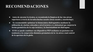 DRENAJE Autógeno fisioterapia tercer año | PPTX