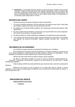 Drenaje linfatico manual | DOC
