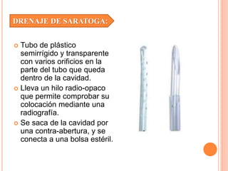 Drenajes Cirugía | PPTX