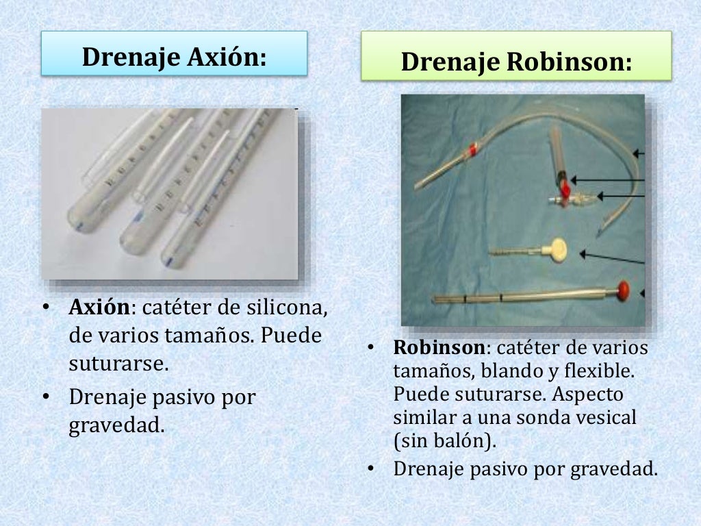 Drenajes en cirugía