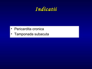 Drenajul pericardic percutan in pericardita neoplazica | PPT