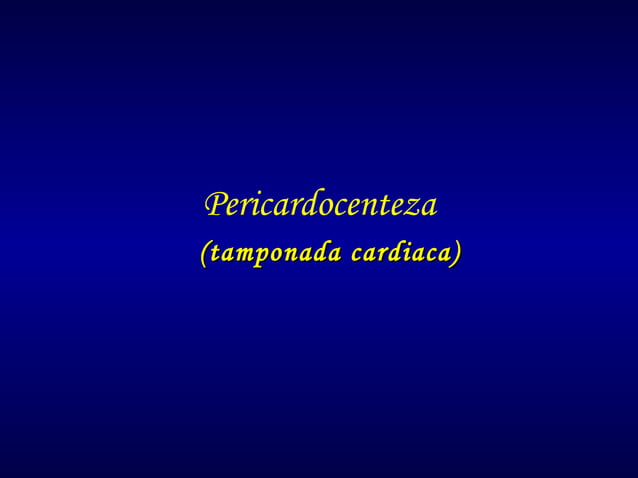 Drenajul pericardic percutan in pericardita neoplazica | PPT