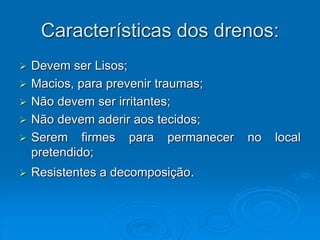 cuidados de enfermagem com drenos cirurgicos | PPT