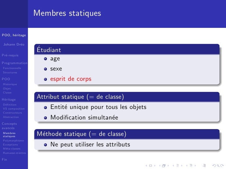 Introduction à la POO - cours 1h Introduction à la POO - cours 1h