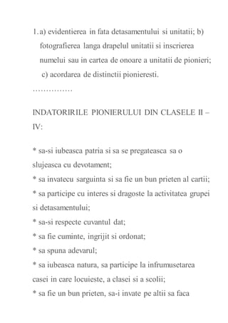 Drepturile pionierilor | DOCX