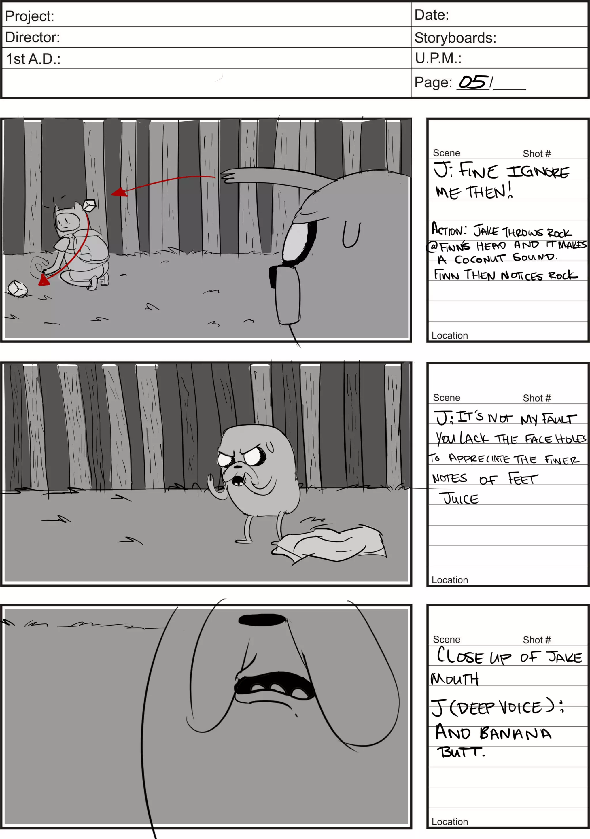 Adventure Time Storyboard | PDF