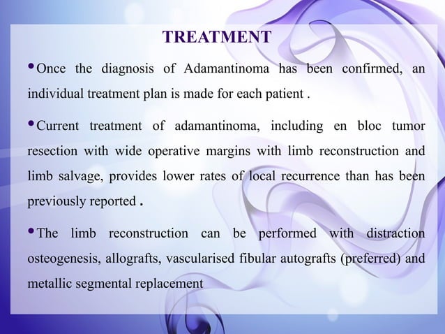 Adamatinoma of tibia primary of bone tumor | PPT