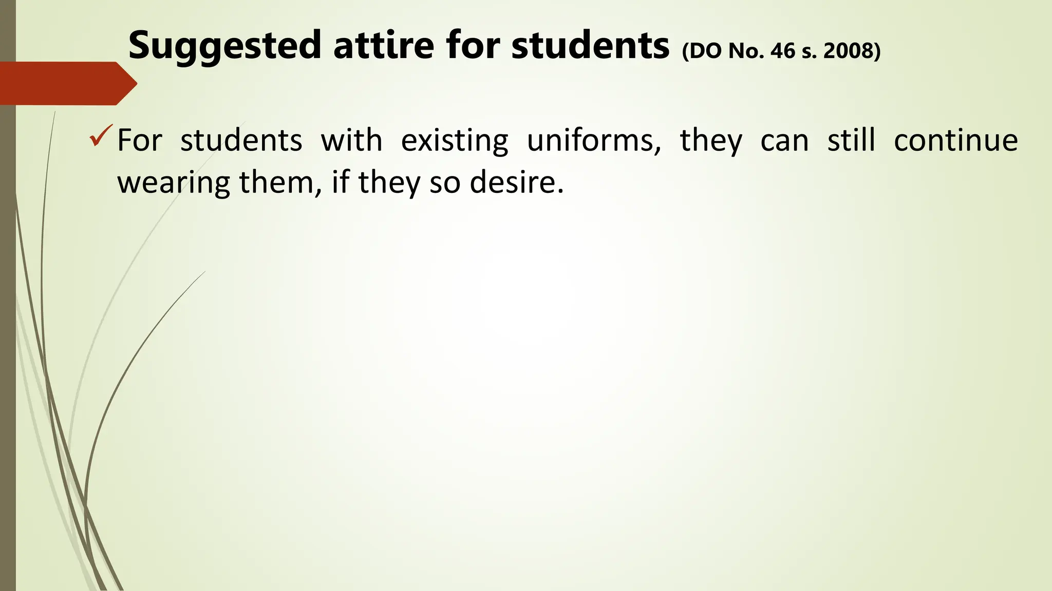Dress Code in DepEd DepEd Memorandum No. 16, s. 2021 and CSC MC No. 19 ...