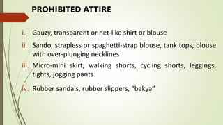 Dress Code in DepEd DepEd Memorandum No. 16, s. 2021 and CSC MC No. 19 ...