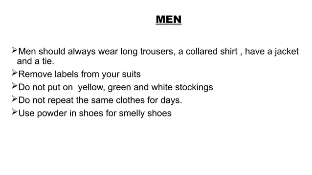 DRESS CODE for Classroom Facilitators.pptx