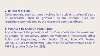 DRESS CODE in line with the policies.pptx