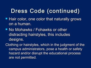 CLI Dress Code Presentation | PPT