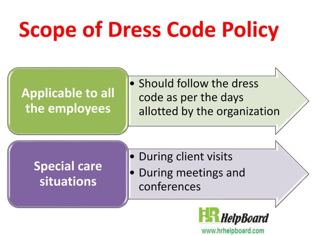 Sample Dress code policy hrhelpboard | PPTX