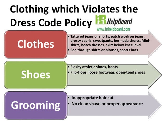 Sample Dress code policy hrhelpboard