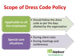 Dressing Policy and Procedure of Company | PPTX