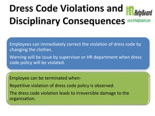 Dressing Policy and Procedure of Company | PPTX