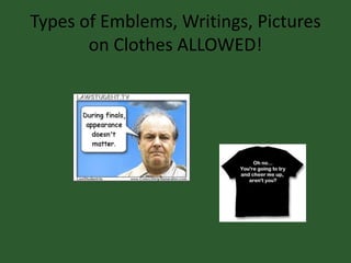 2014-2015 Dress Code | PPT