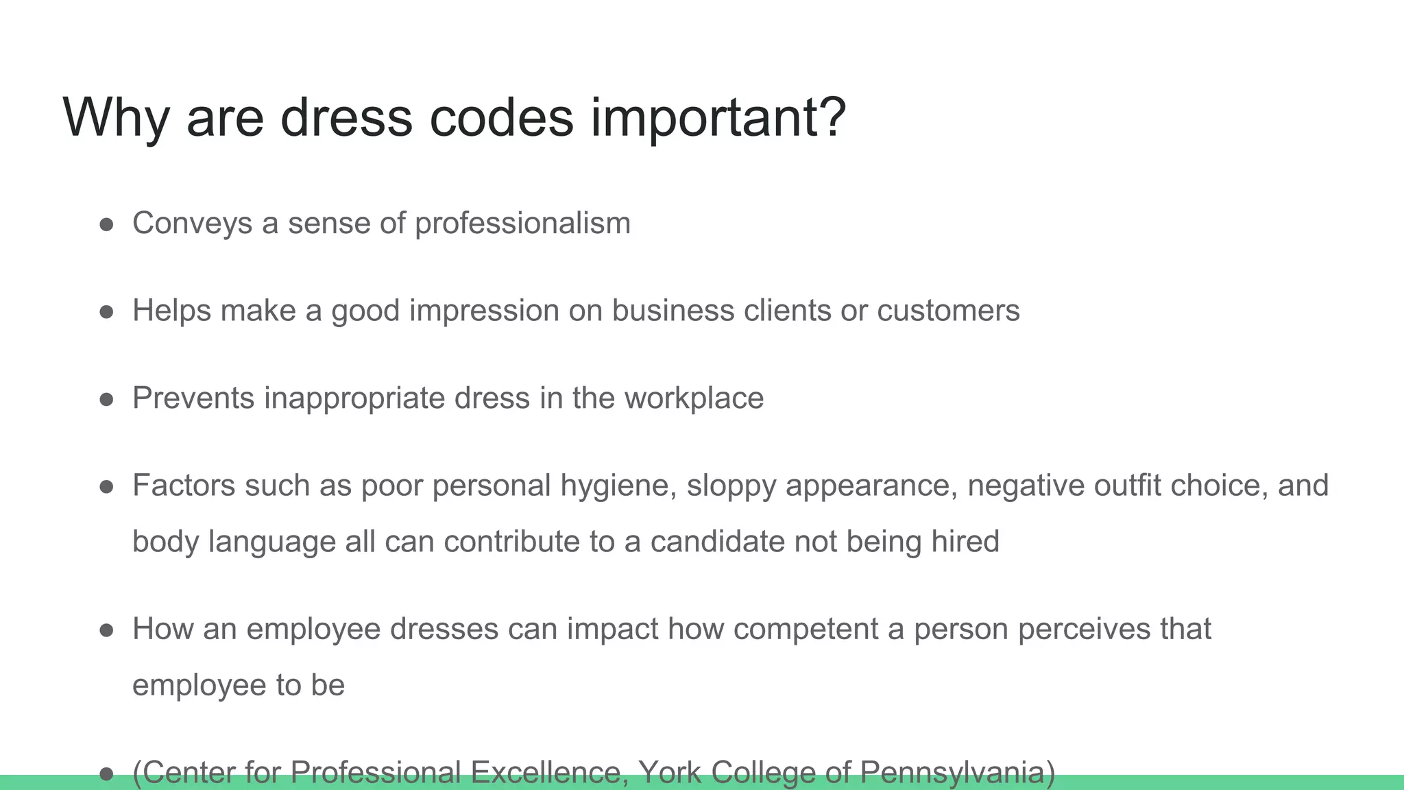 Dress Code Presentation | PPTX