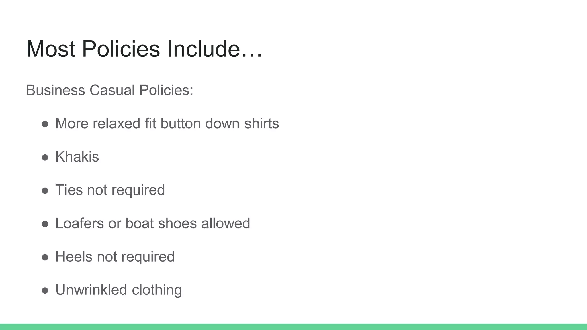 Dress Code Presentation | PPTX