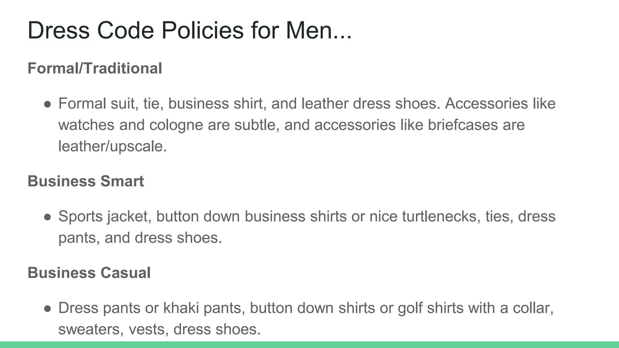 Dress Code Presentation | PPTX