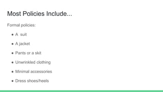 Dress Code Presentation | PPTX