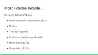 Dress Code Presentation | PPTX