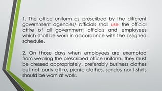 DRESS CODE PRESCRIBED FOR ALL GOVERNMENT OFFICIALS AND.pptx