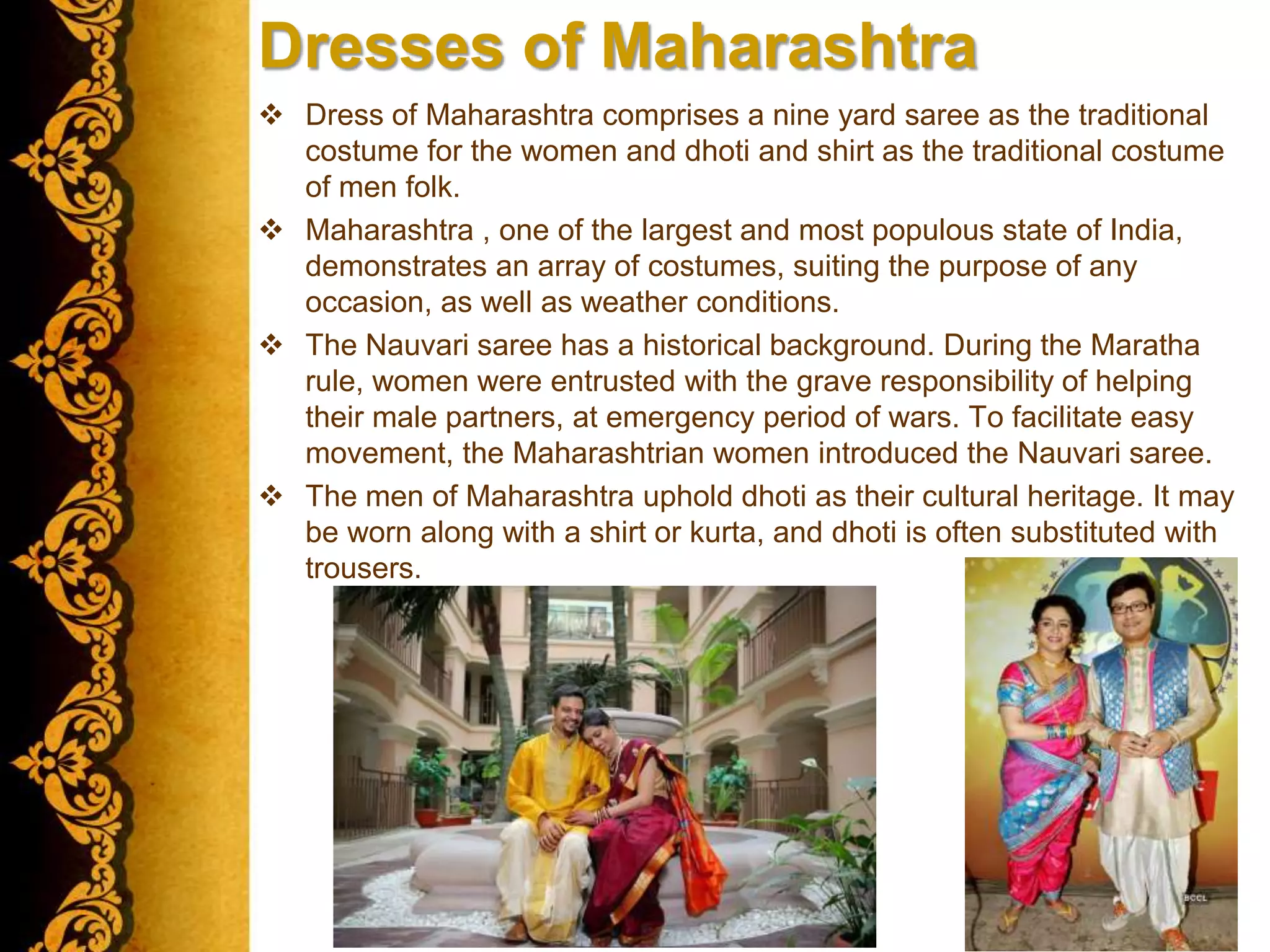 Dresses worn in different parts of India | PPTX