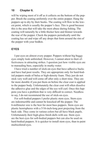 Tying Bass Poppers Dressing | PDF