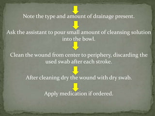 Dressing or care of wound | PPTX