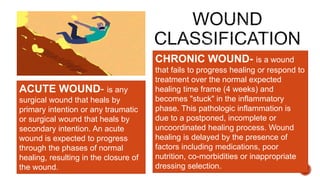 Dressing Surgical Wounds, Abrasion and Lacerations | PPTX