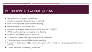Dressing materials by Dr. Vedant Patil | PPTX