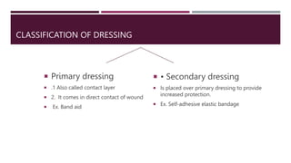 Dressing materials by Dr. Vedant Patil | PPTX