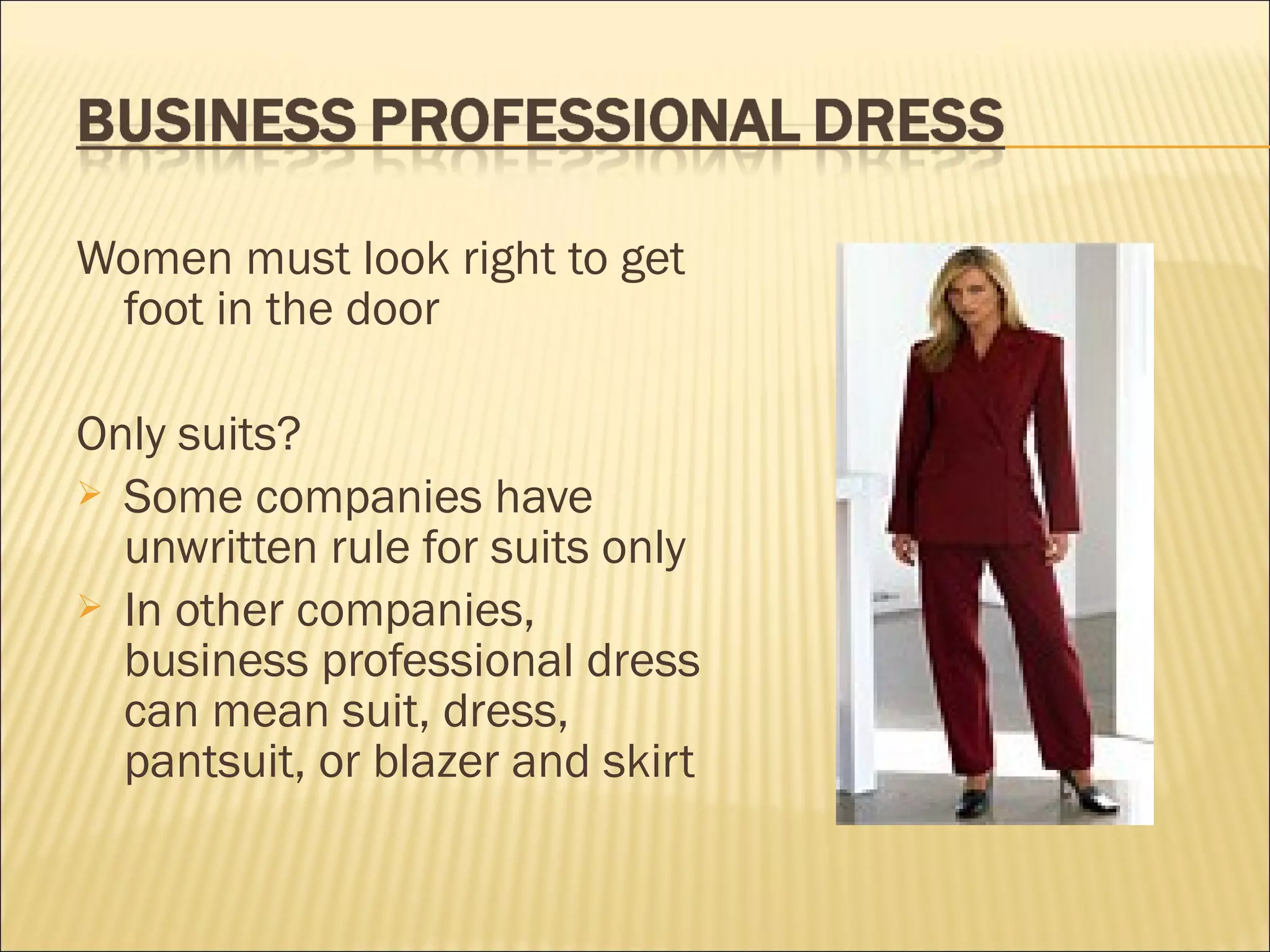 Dressing etiquette | PPT