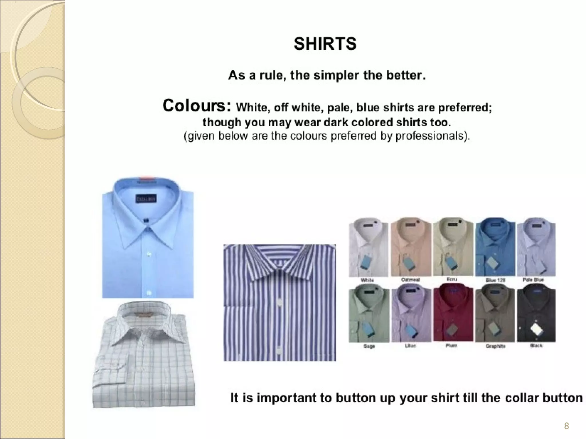 Dressing etiquette for Men and Women | PPT